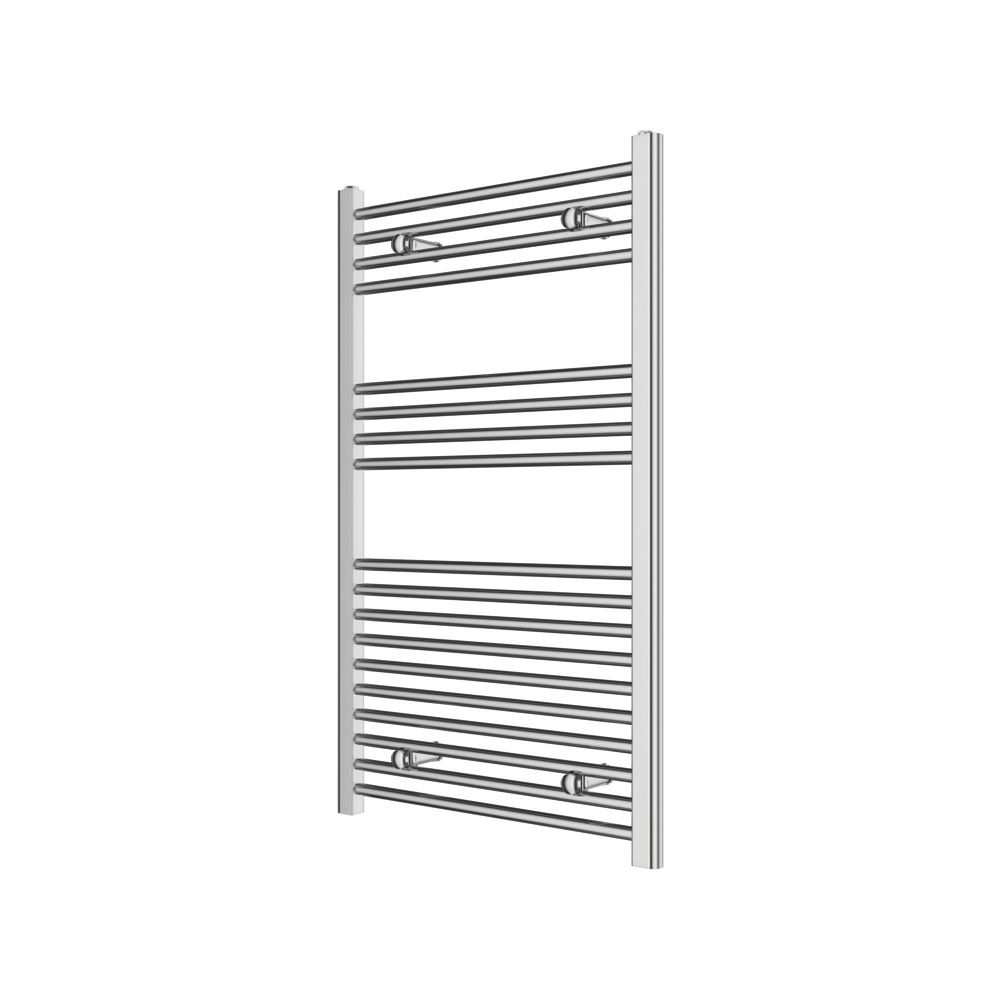 Flomasta 1000mm x 600mm 1190BTU Chrome Flat Towel Radiator - Screwfix