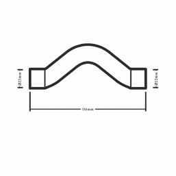 Flomasta Copper End Feed Equal Full Crossover 22mm - Screwfix