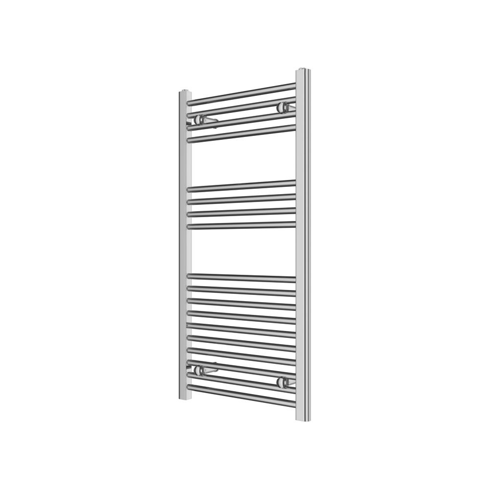 Flomasta 1000mm x 500mm 1020BTU Chrome Flat Towel Radiator - Screwfix