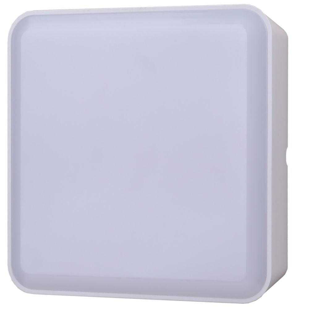 LAP Outdoor Square LED Bulkhead White 12W 1000lm - Screwfix