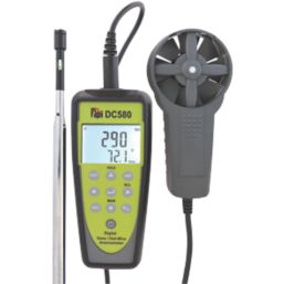 TPI DC580C3 Bluetooth Hotwire & Vane Anemometer - Screwfix