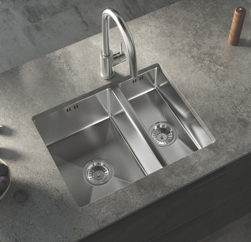 ETAL Elite 1.5 Bowl Stainless Steel Inset / Undermount Kitchen Sink ...