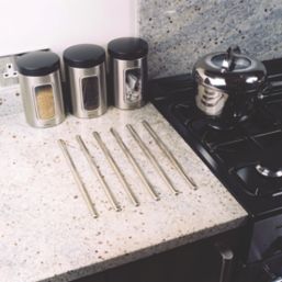 Unika 300mm Self-Adhesive Worktop Protectors Polished 6 Pack - Screwfix