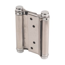 Eclipse Satin Stainless Steel Spring Hinges 103mm x 136.8mm 2 Pack ...