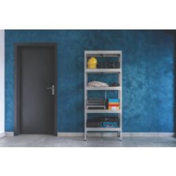 Essentials 5-Tier Metal Garage Shelving Unit 750mm x 350mm x 1800mm ...