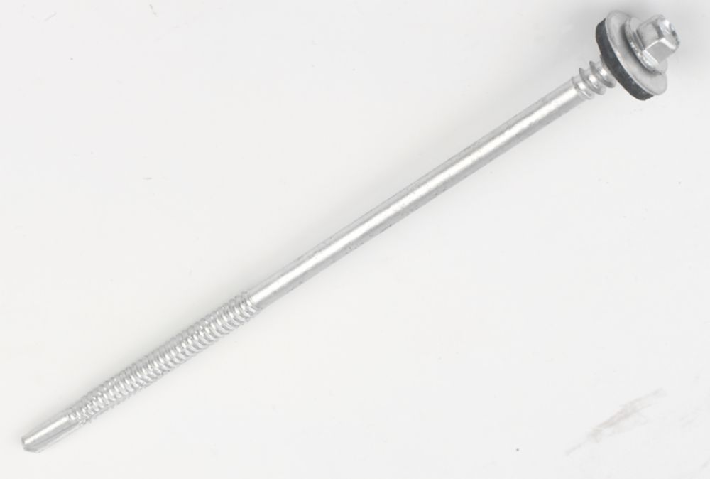 Rawlplug Flange Self Drilling Screws 7mm x 179mm 100 Pack - Screwfix