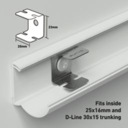 D-Line Safe-D30 U Clip Fire Rated Steel Cable Clips 25/30mm 100 Pack ...
