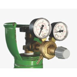 Gys MIG Dual Gauge Welding Gas Regulator 5mm BSP Male x 6mm BSP Male ...