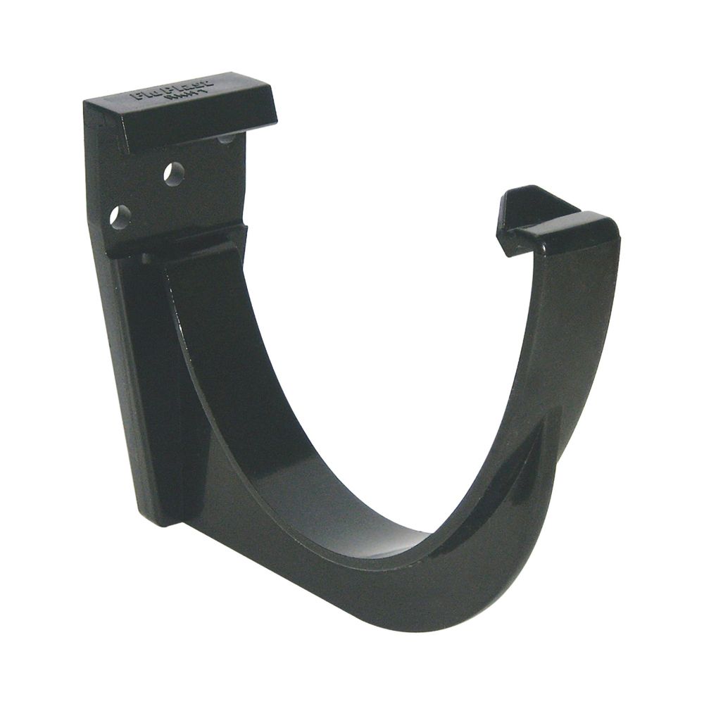 FloPlast Fascia Brackets Half Round Fascia Bracket Black 115mm 10 Pack ...