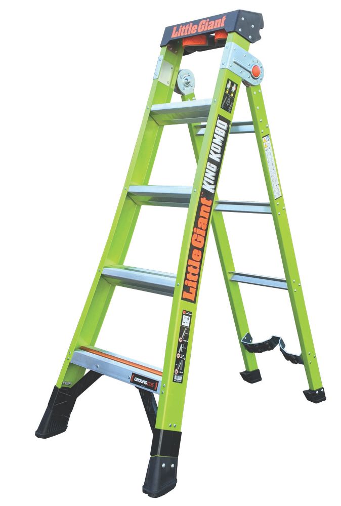 Little Giant King Kombo Fibreglass 2.6m Combination Ladder - Screwfix