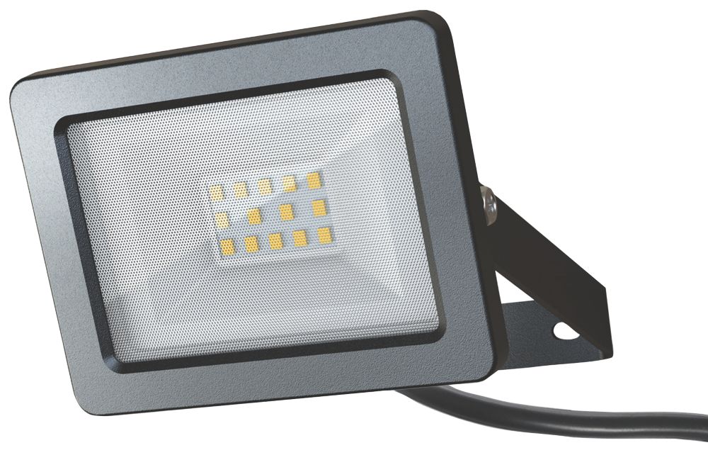 LAP Weyburn Outdoor LED Floodlight Black 10W 1000lm | Floodlights ...