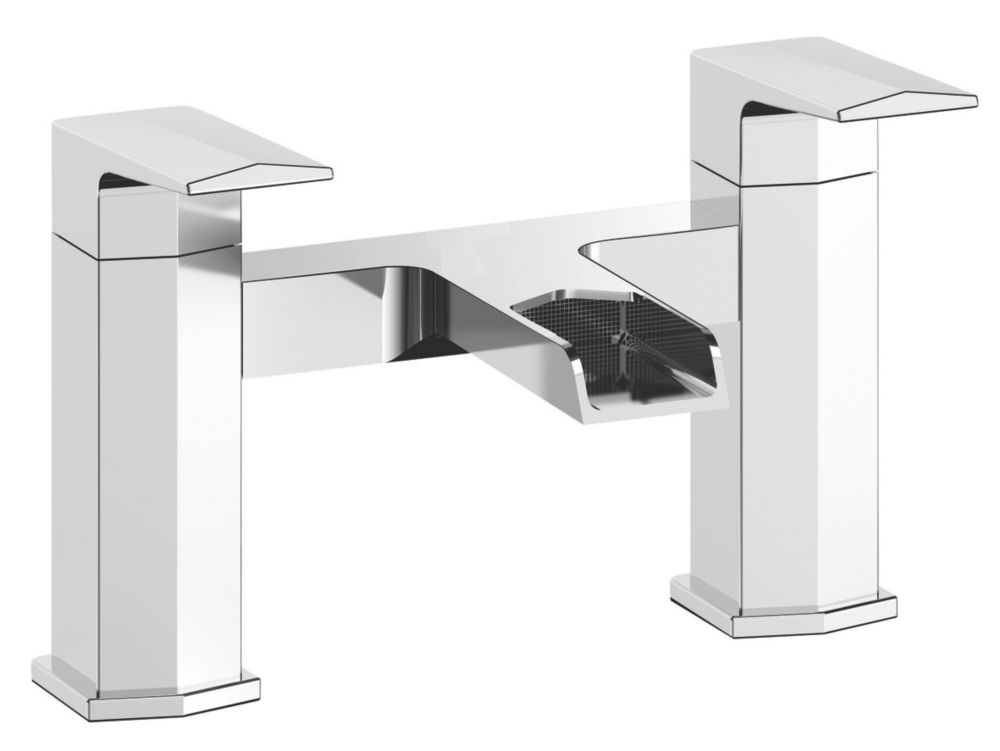Bristan Elegance Waterfall Deck-Mounted Bath Filler Chrome - Screwfix