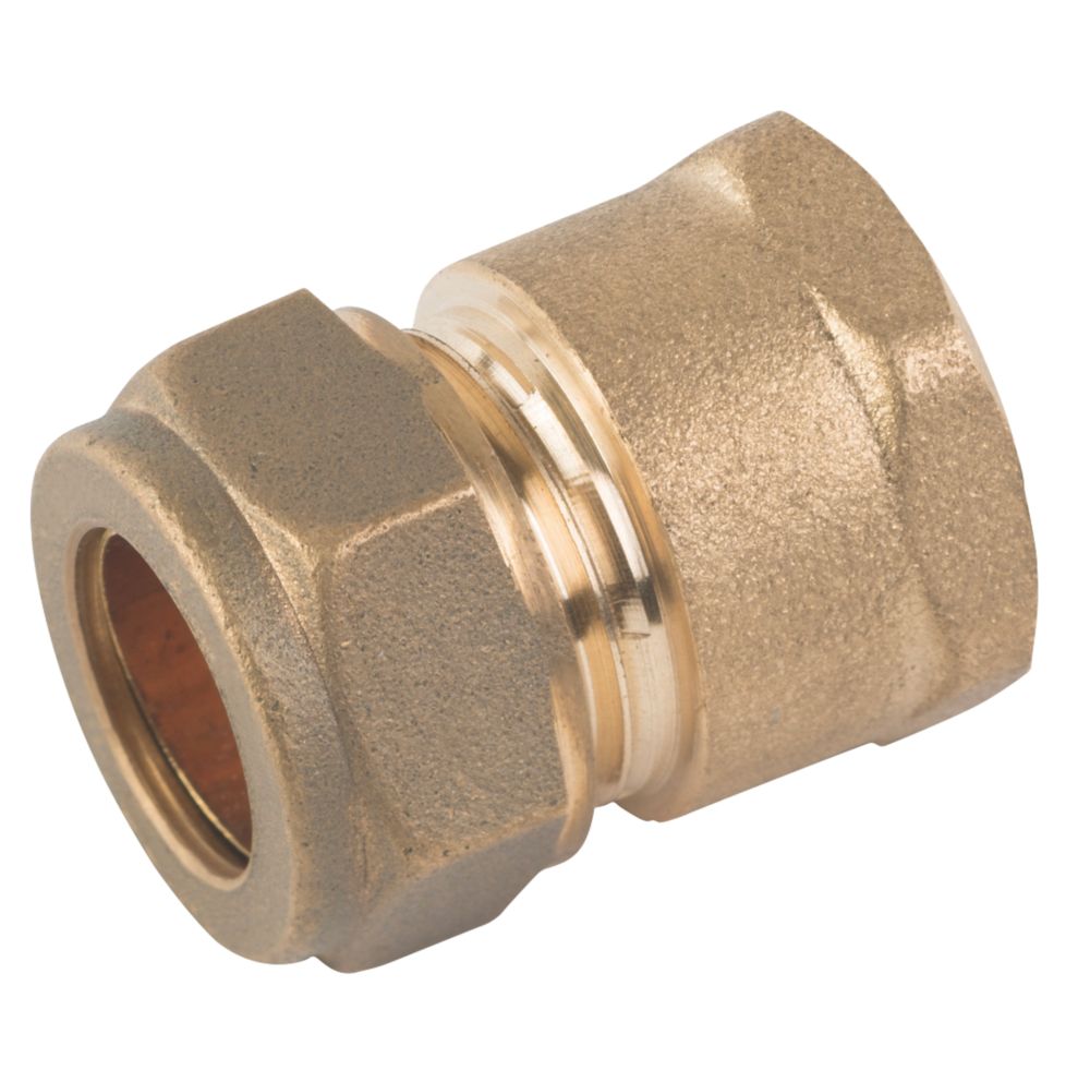 Midbrass Brass Compression Adapting Female Iron Coupler 1/2" x 1/2 ...