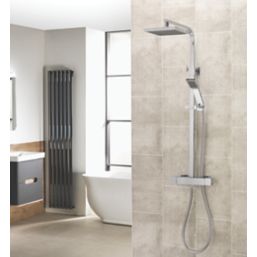 Aqualisa Sierra Safe Touch Rear-Fed Exposed Chrome Thermostatic Bar ...