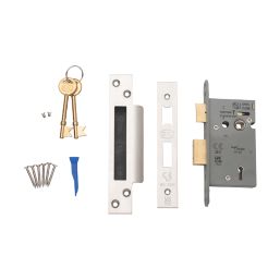 Smith & Locke 5 Lever Satin Nickel Architectural Sash Lock 65mm Case ...