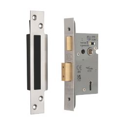 Smith & Locke 5 Lever Satin Nickel Architectural Sash Lock 65mm Case ...