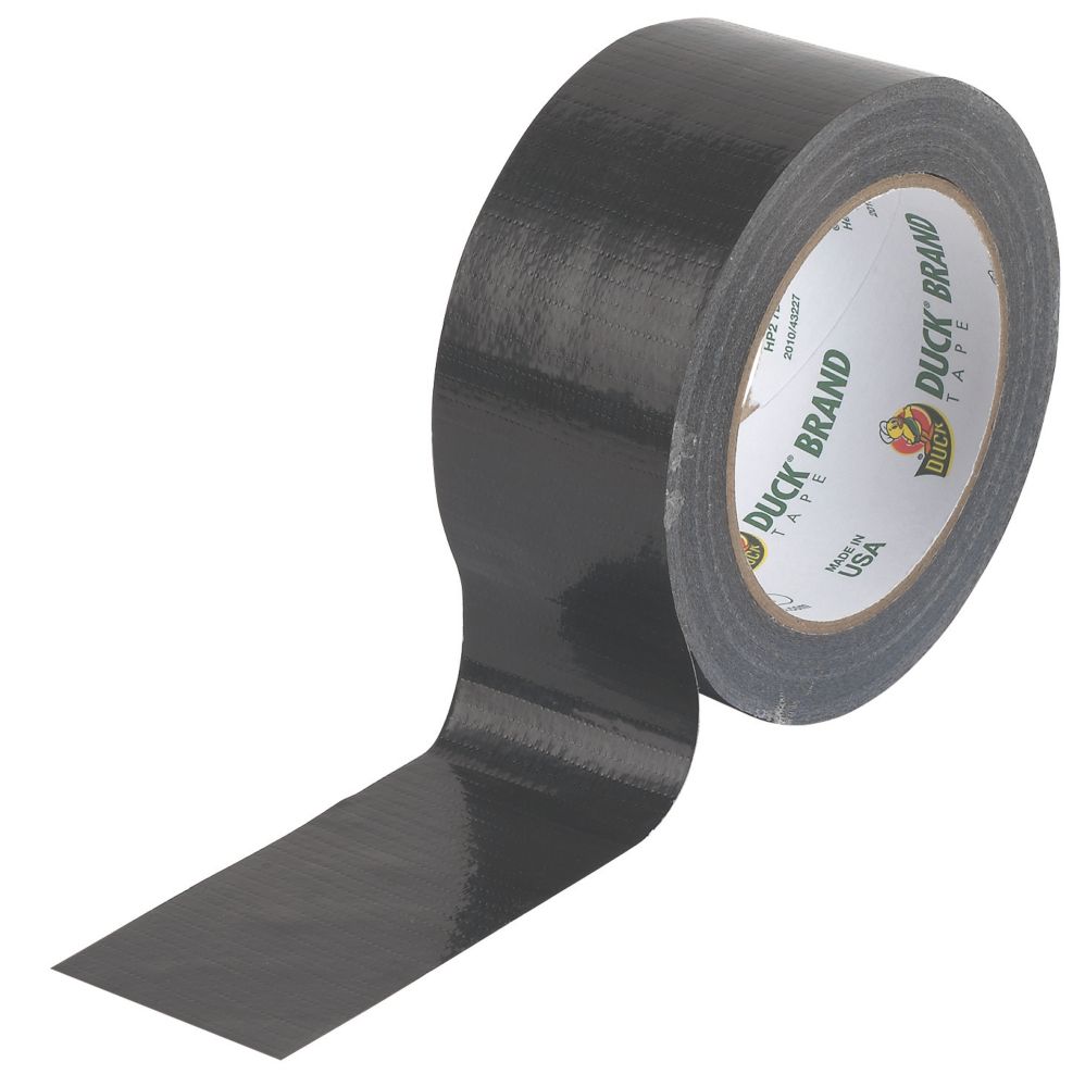 Duck Original Cloth Tape 50 Mesh Black 25m x 50mm - Screwfix