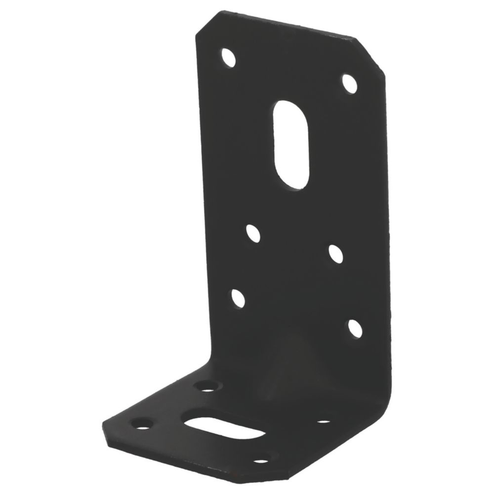 Magnodur Reinforced Angle Brackets Black 50mm x 50mm x 90mm 10 Pack ...