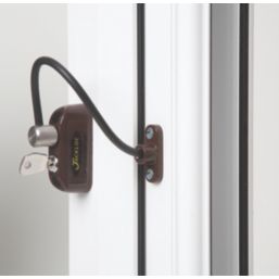 Jackloc The Pro 5 Window Restrictor Brown 200mm - Screwfix