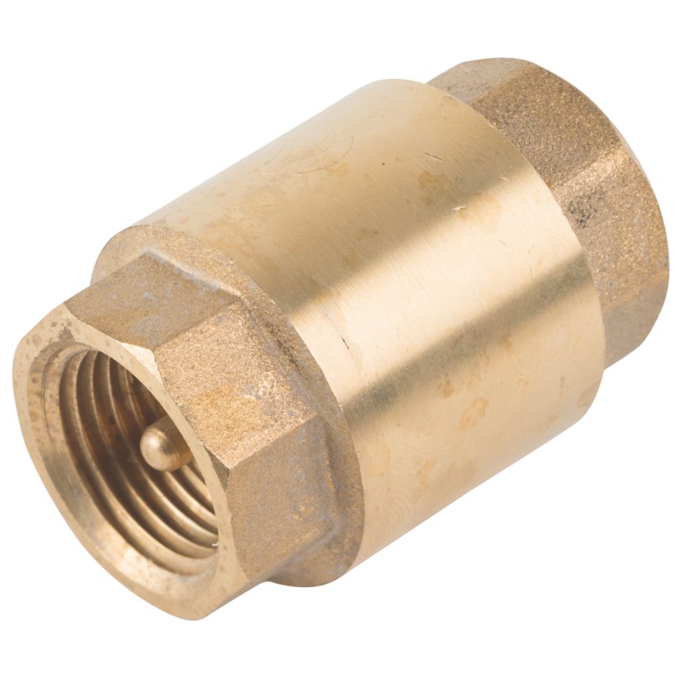 Midbrass Check Non Return Valve Chrome 1/2" - Screwfix