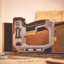 Titan TTB968NST 15mm Second Fix Electric Nail Gun / Stapler 240V - Screwfix
