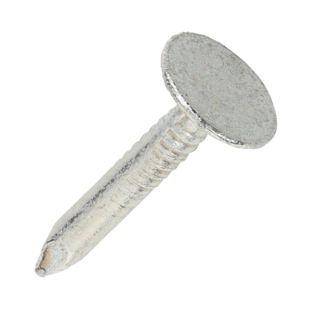 Timco Extra Large Head Clout Nails Galvanised Silver 3mm x 20mm 1kg ...