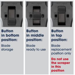Window Scraper with Retractable Blade 95mm - Screwfix