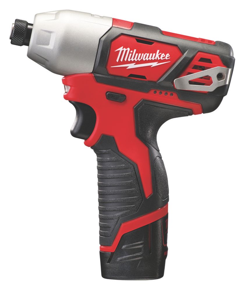 Milwaukee M12 BID-202C 12V 2 x 2.0Ah Li-Ion RedLithium Cordless Impact ...