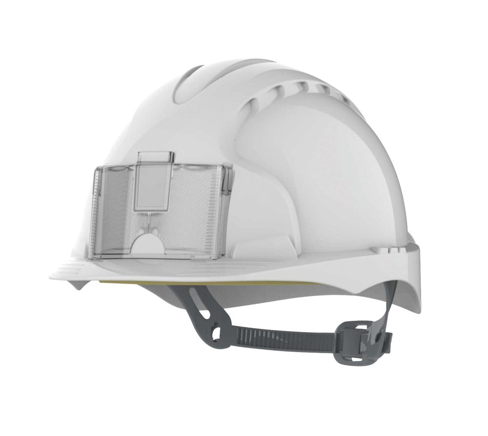 JSP EVO2 Badge Safety Helmet White - Screwfix
