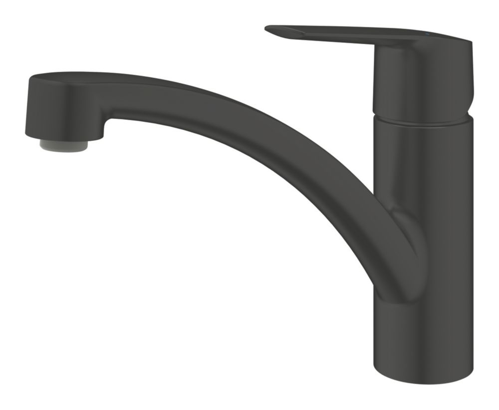 Grohe QuickFix Start Low Spout Kitchen Tap Matt Black - Screwfix