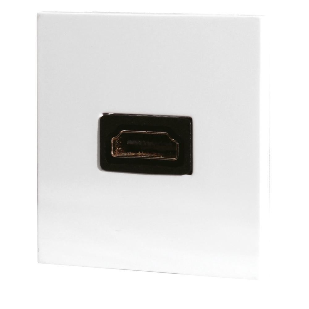 LAP Modular HDMI Socket White | Socket Modules | Screwfix.ie