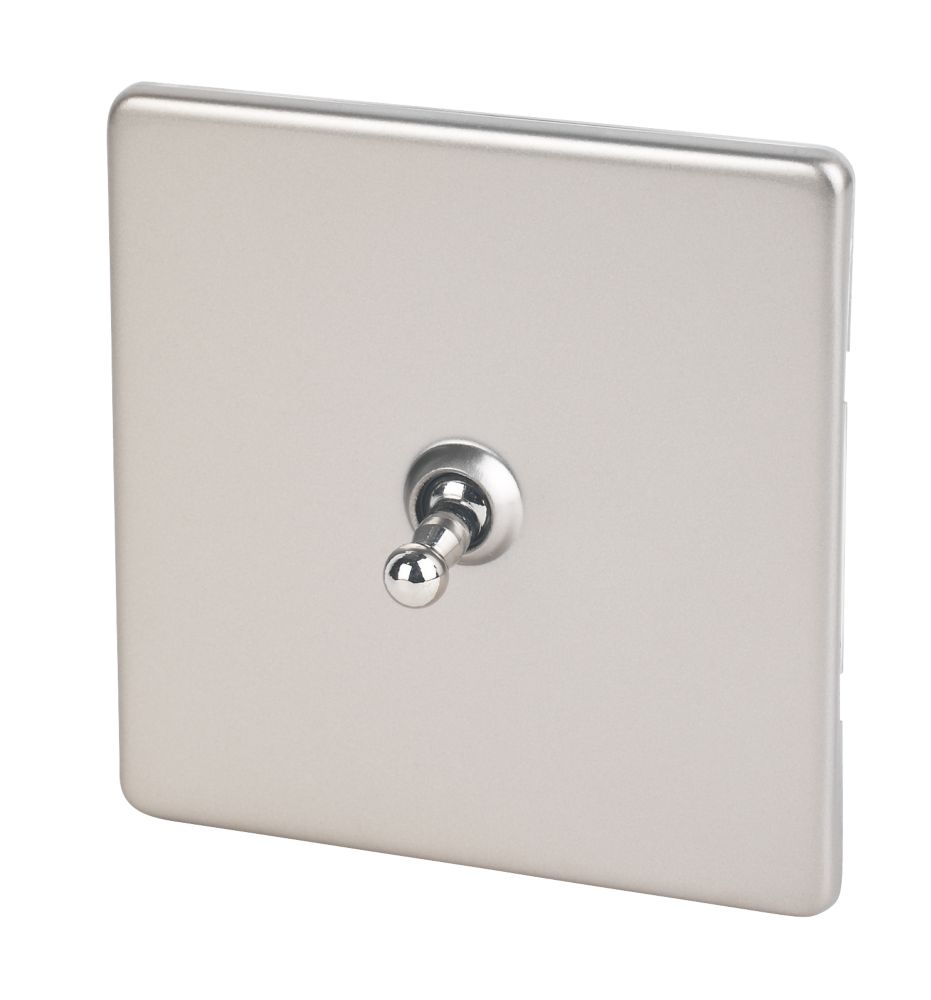 Varilight 10AX 1-Gang 2-Way Toggle Switch Satin Chrome | Switches ...
