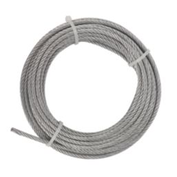 Essentials Wire Rope Steel 4mm x 20m - Screwfix