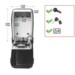 Master Lock Water-Resistant Combination Select Access Key Lock Box ...