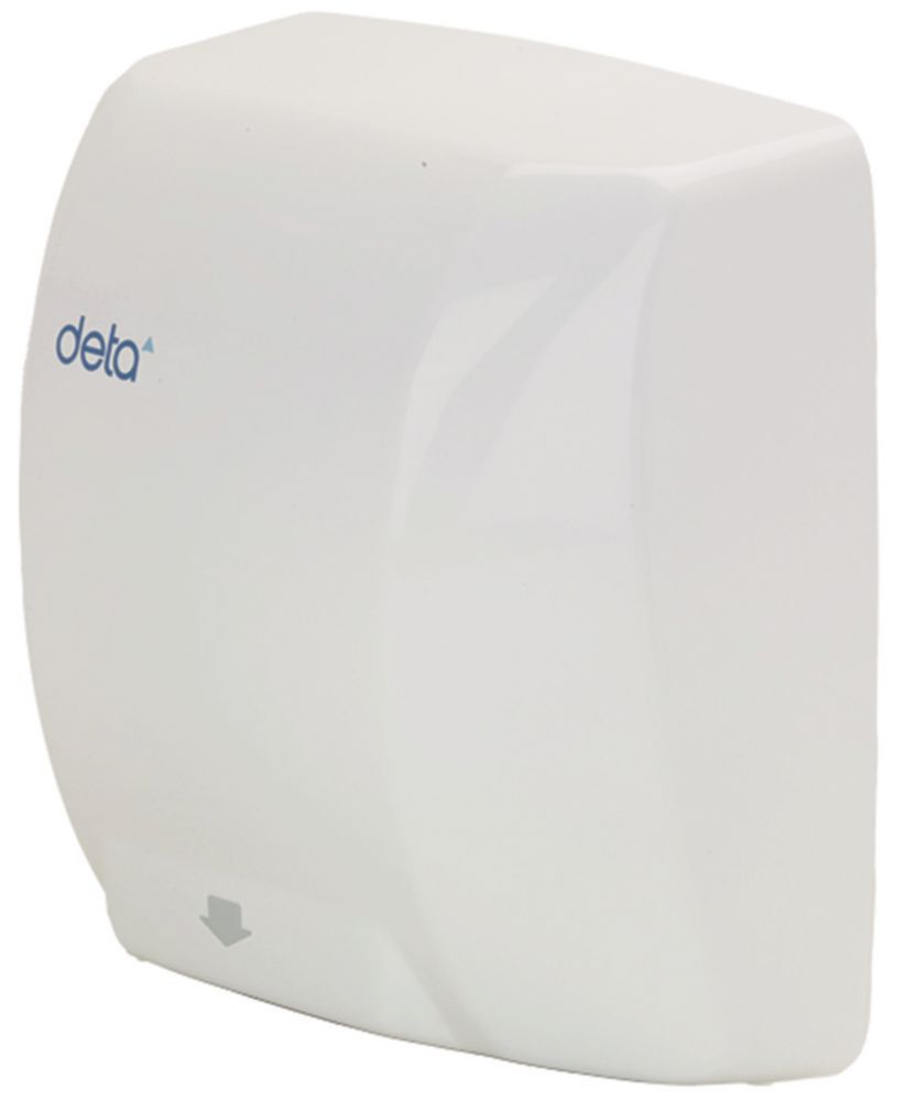 Deta Automatic Heavy Duty Hand Dryer White 1.8kW - Screwfix