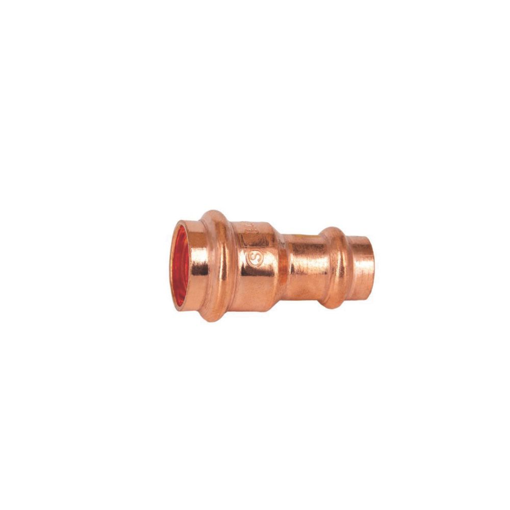 Instantor Copper Press-Fit Reducing Gas Coupler 1" x 3/4" - Screwfix