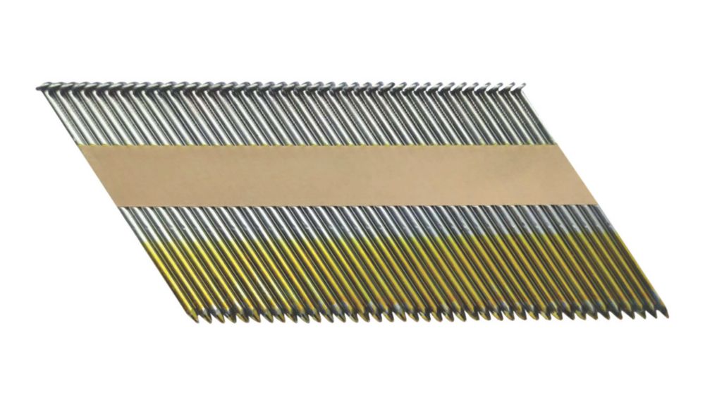 Easyfix Galvanised 34º Collated Nails Smooth Shank 3.1mm x 90mm 1100 ...
