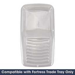 Fortress Trade 4" Roller Tray Inserts Transparent 3 Pack - Screwfix