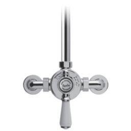 Mira Realm ERD Rear-Fed Exposed Chrome Effect Thermostatic Mixer Shower ...