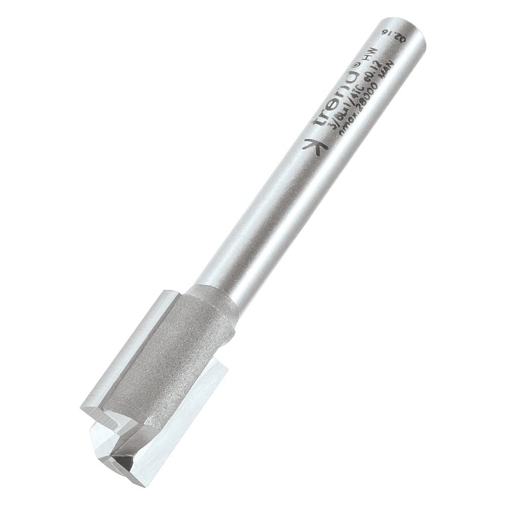 Trend 3/8LX1/4TC 1/4" Straight Cutter 12mm x 19mm - Screwfix