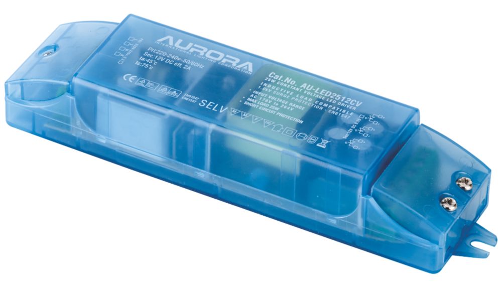 Aurora 12V Constant Voltage LED Driver 25W - Screwfix