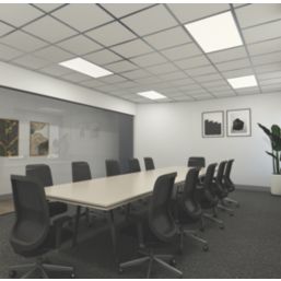 4lite Rectangular 1200mm x 600mm LED Panel White 46W 5500lm - Screwfix