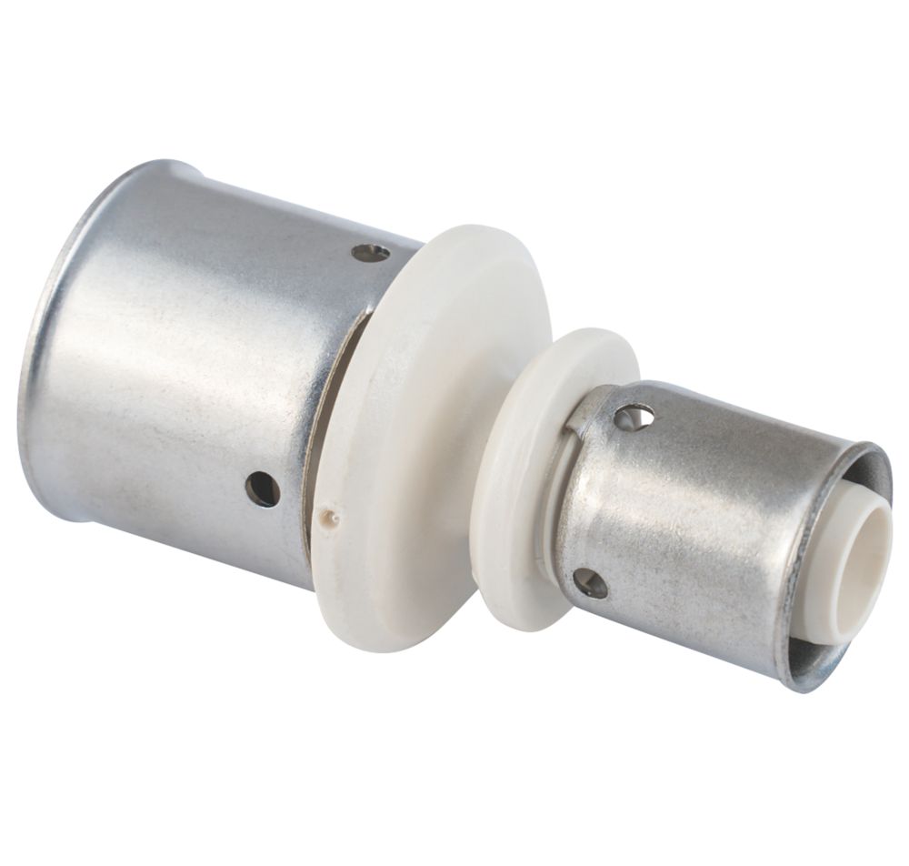Purmo Plastic Press-Fit Reducing Coupler 26mm x 16mm - Screwfix