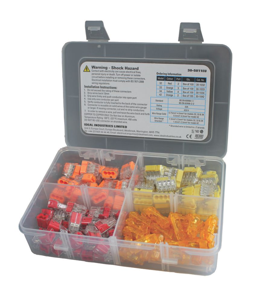 Ideal Connector Installer Kit 120 Pcs - Screwfix