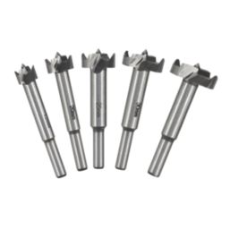 Titan Straight Shank Forstner Wood Drill Bits 5 Piece Set - Screwfix