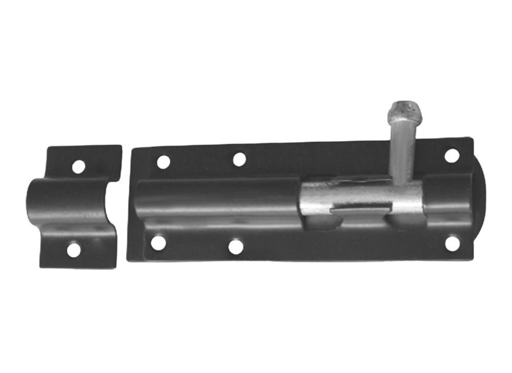 Smith & Locke Tower Gate Bolt Black 102mm - Screwfix