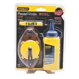 Stanley Chalk Line Set 30m - Screwfix