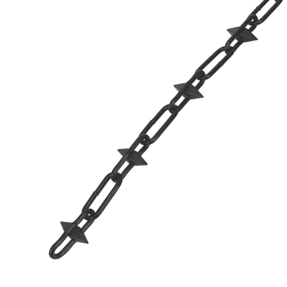 Essentials Spike Black Chain 6mm x 5m - Screwfix