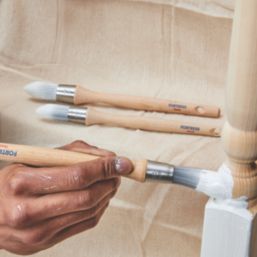 Fortress Trade Round Paint Brush Set 3 Pieces - Screwfix