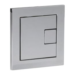 Square Dual-Flush Flushing Button Chrome - Screwfix
